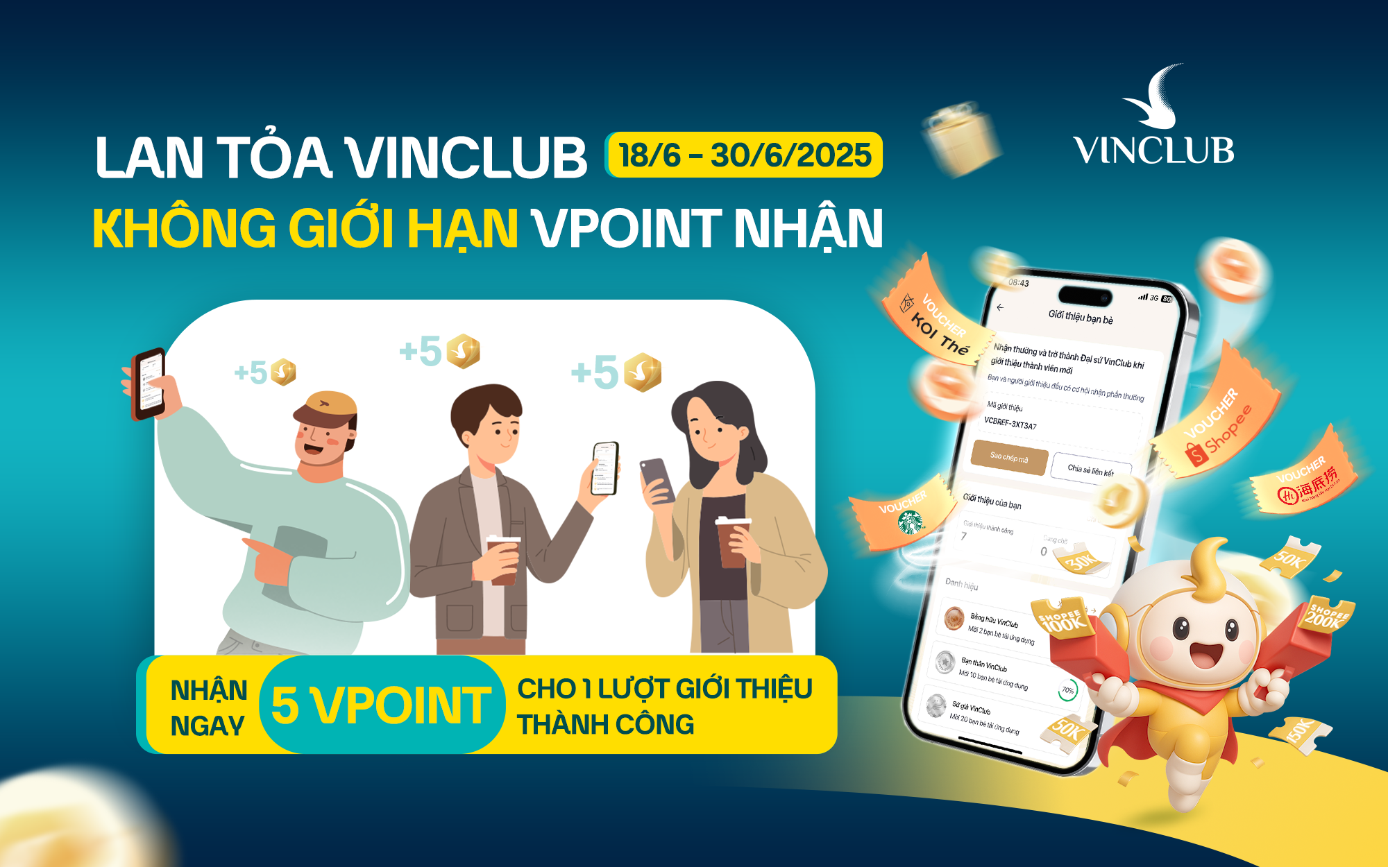 Giới thiệu bạn bè, nhận thưởng VPoint - VinFast - 0966.632.632